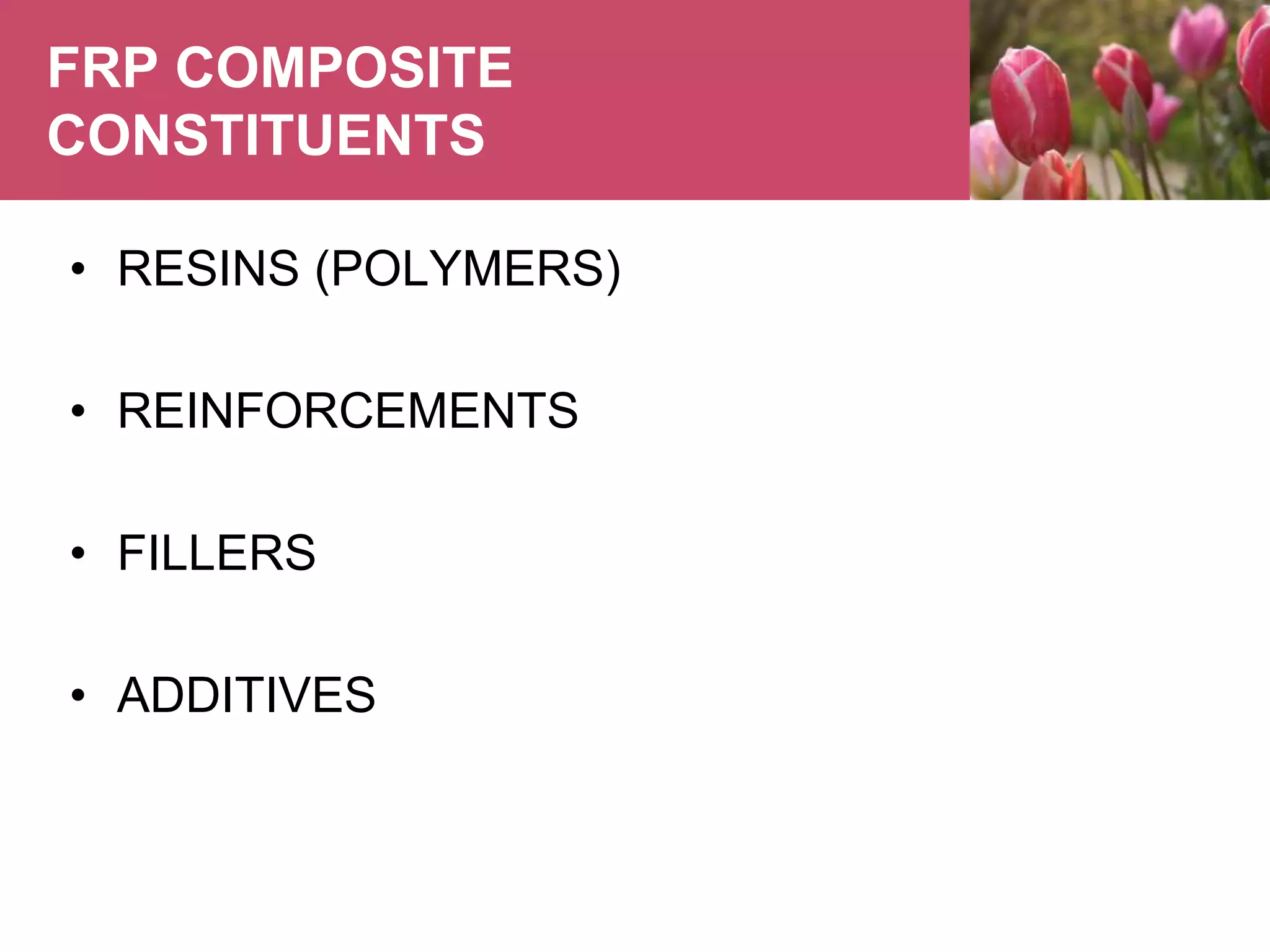 FIBER REINFORCED PLASTICS (FRP) | PPT