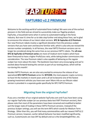 Fapturbo2 Premium Guide | PDF
