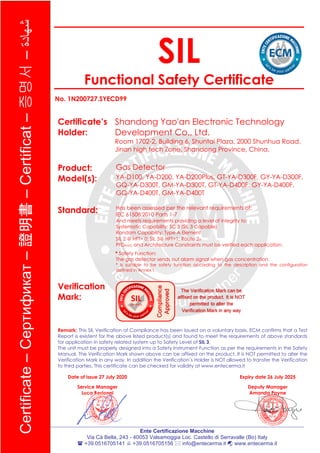 YA-D300 explosion proof gas detector manual.pdf
