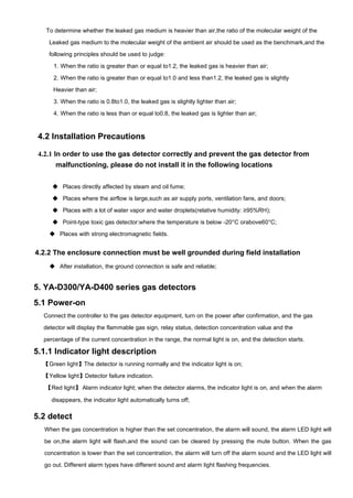 YA-D300 explosion proof gas detector manual.pdf