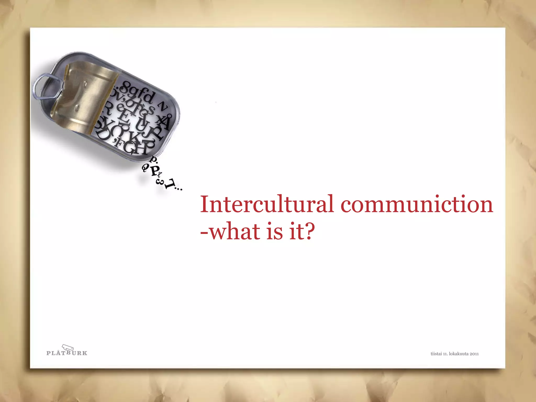 Intercultural communication | PPT