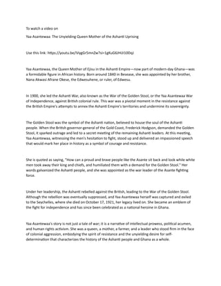 Yaa Asantewaa: The Unyielding Queen Mother of the Ashanti Uprising.pdf