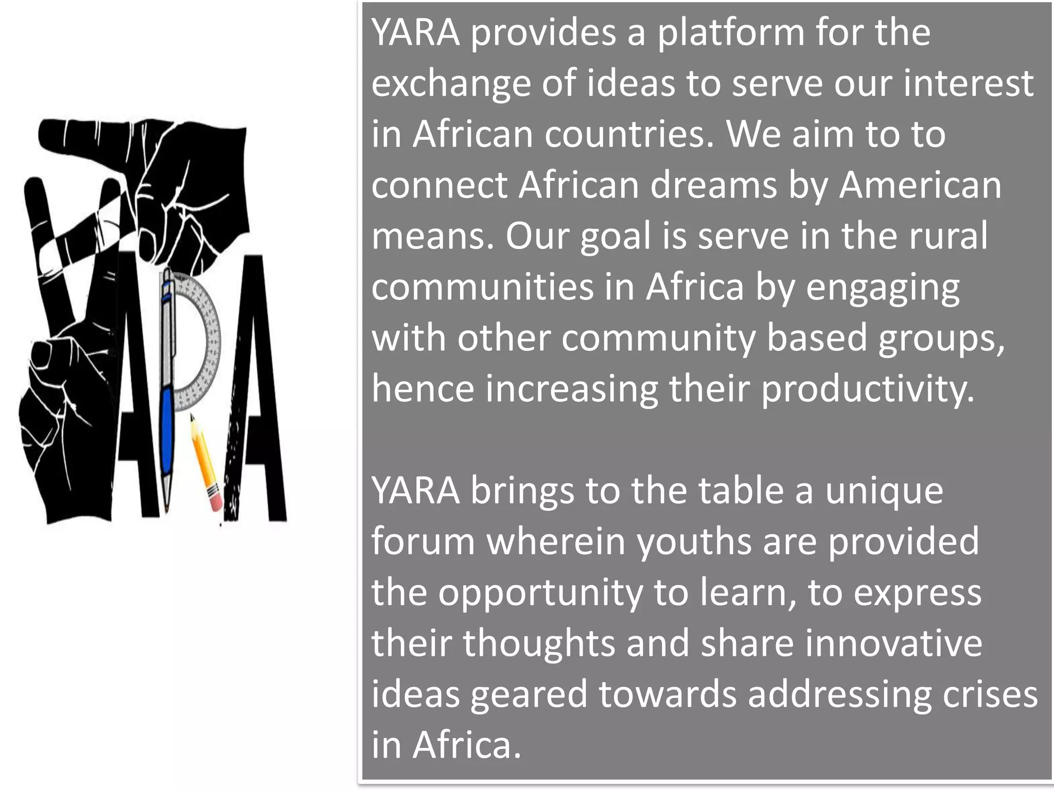 YARA presentation | PPTX