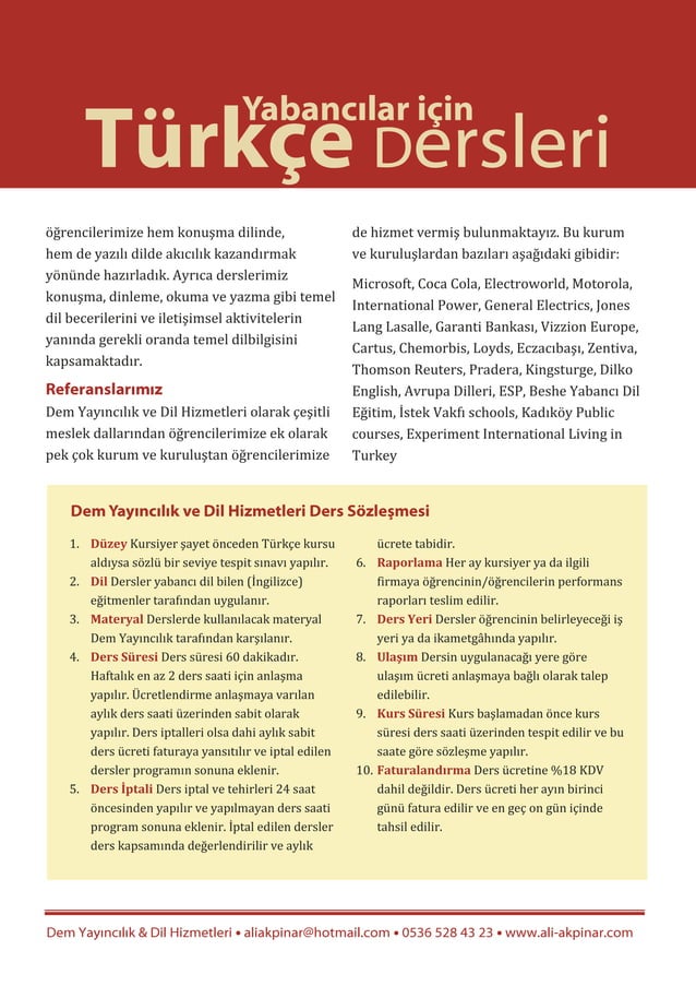 Yabancilar icin-turkce-dersleri-turkish-for-foreigners | PDF