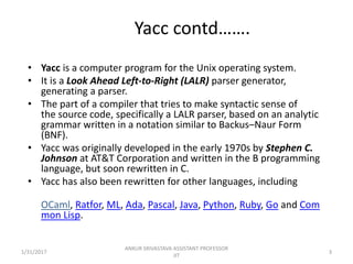 Yacc | PPTX