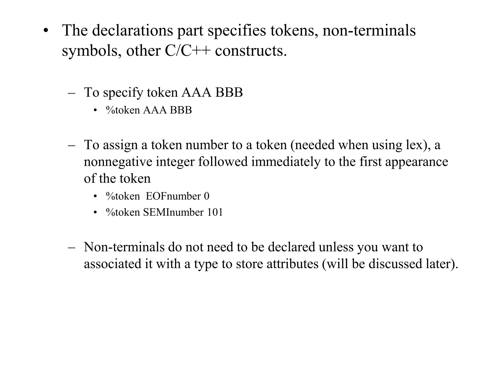 yacc installation & sample program exe.ppt