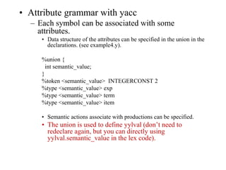 yacc installation & sample program exe.ppt