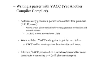 yacc installation & sample program exe.ppt