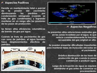 Yacimientos de gas y condensados Inyeccion de Agua, Gas, Nitrogeno | PPTX
