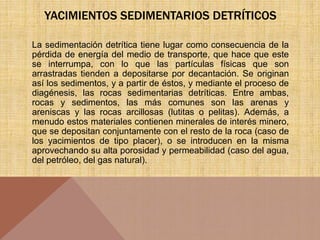 Yacimientos sedimentarios | PPTX