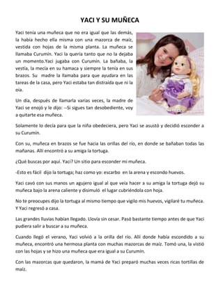 Yaci y su muñeca | DOCX