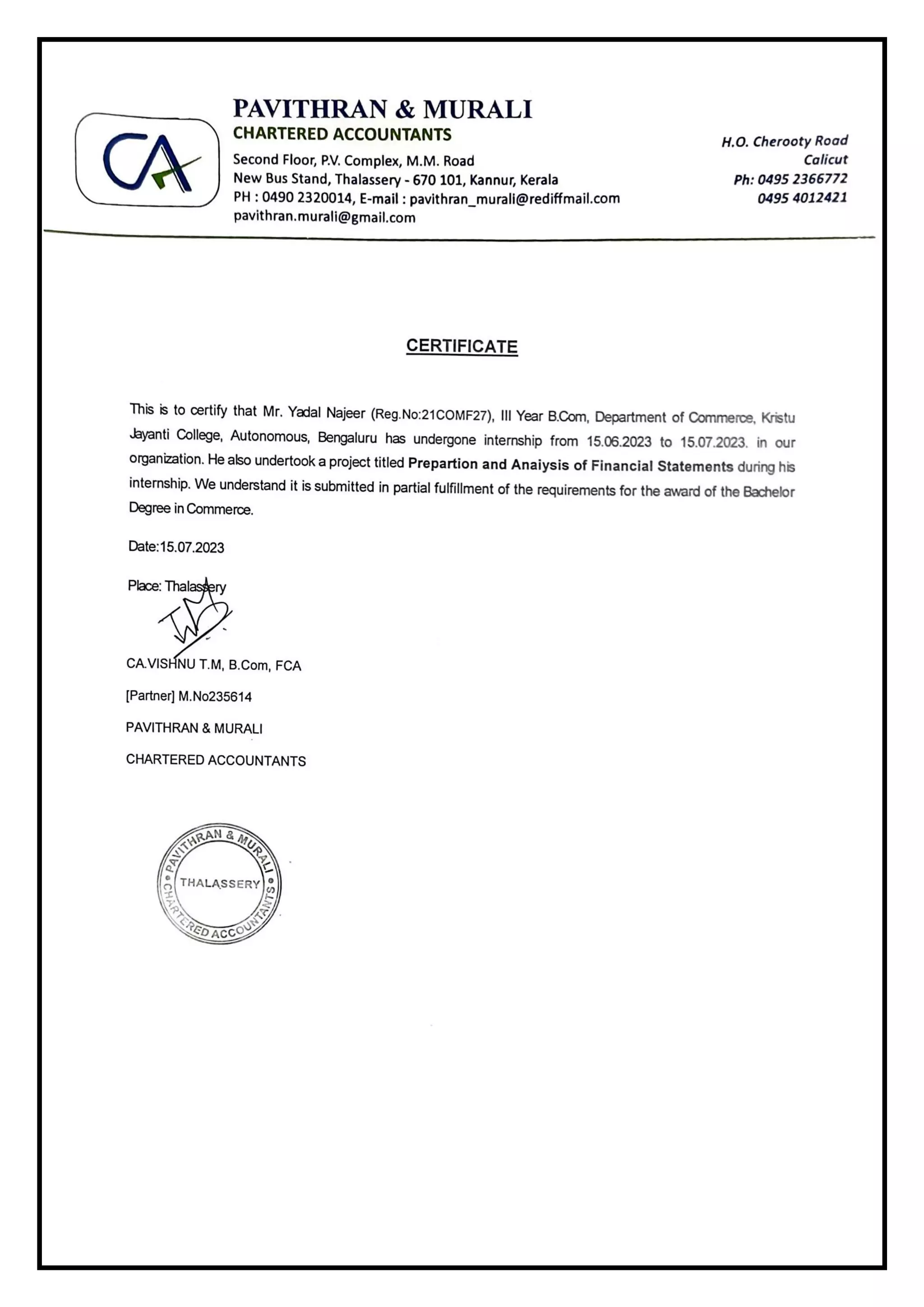 YADAL NAJEER 21COMF27 - INTERNSHIP REPORT.pdf