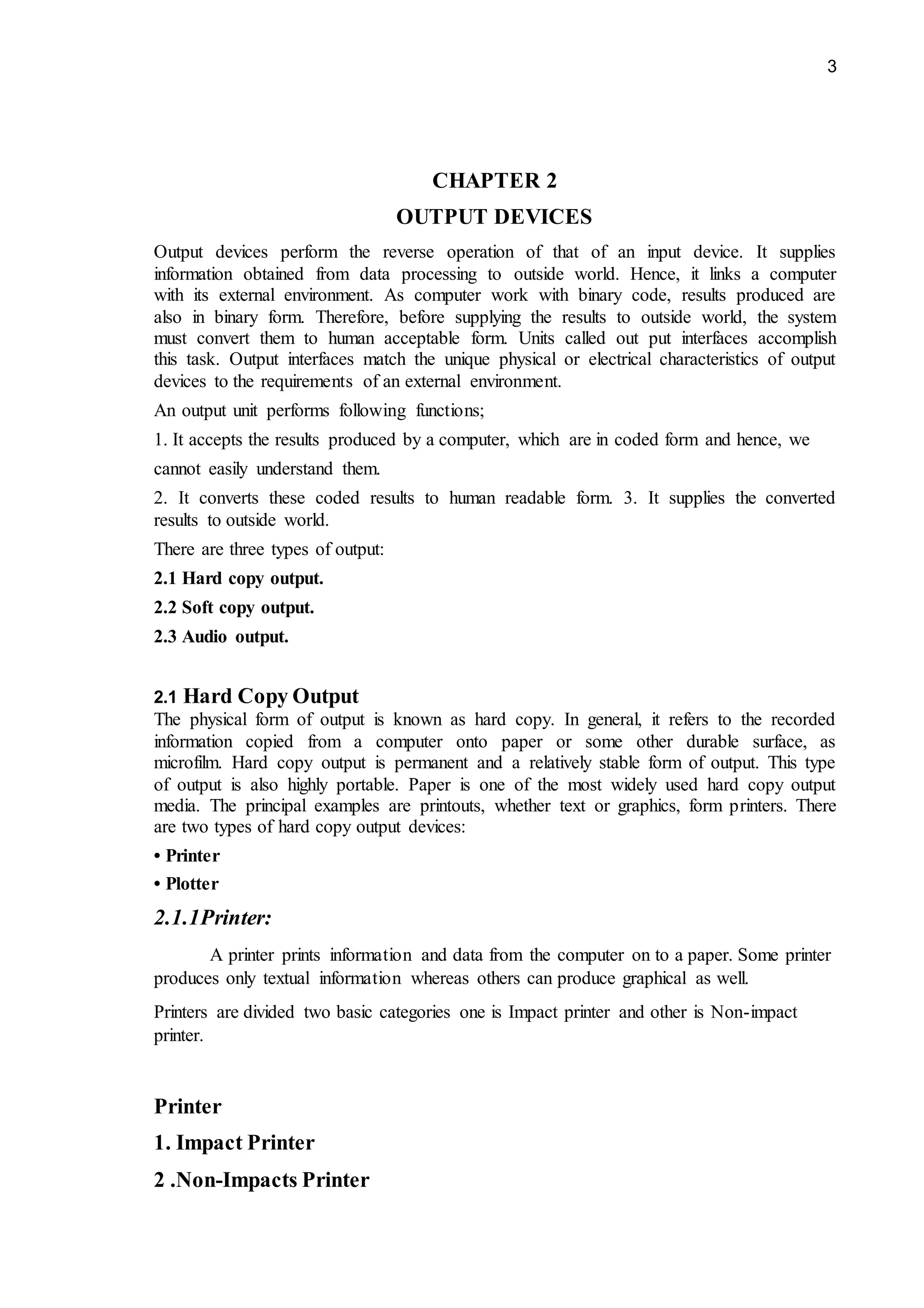 Computer peripheral or Peripheral Devices | DOCX