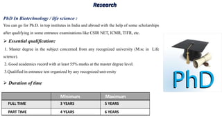 career`s in biotechnology | PPTX