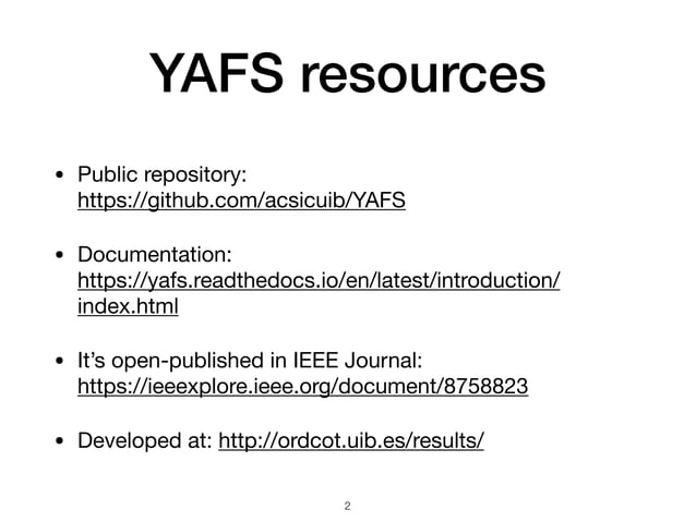 Yet Another Fog Simulator (YAFS) - user guide | PDF | Programming ...