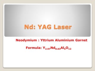 Yag laser | PPTX