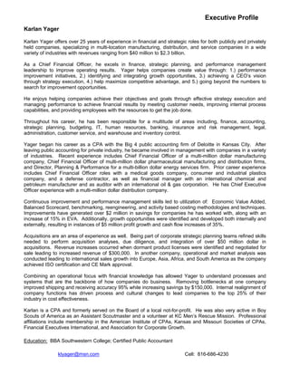 Yager, Karlan Profile | PDF