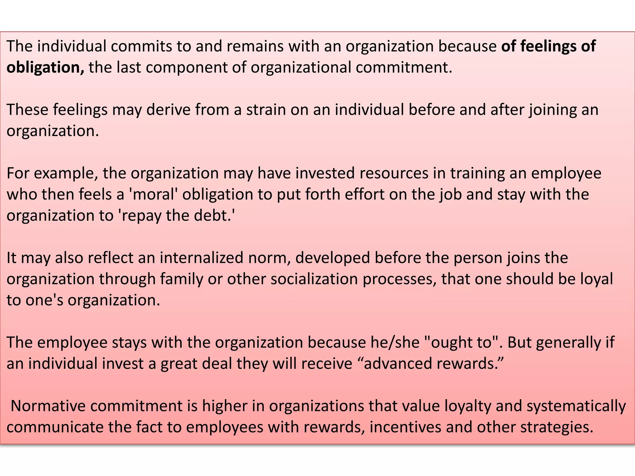 organizational commitment | PPTX