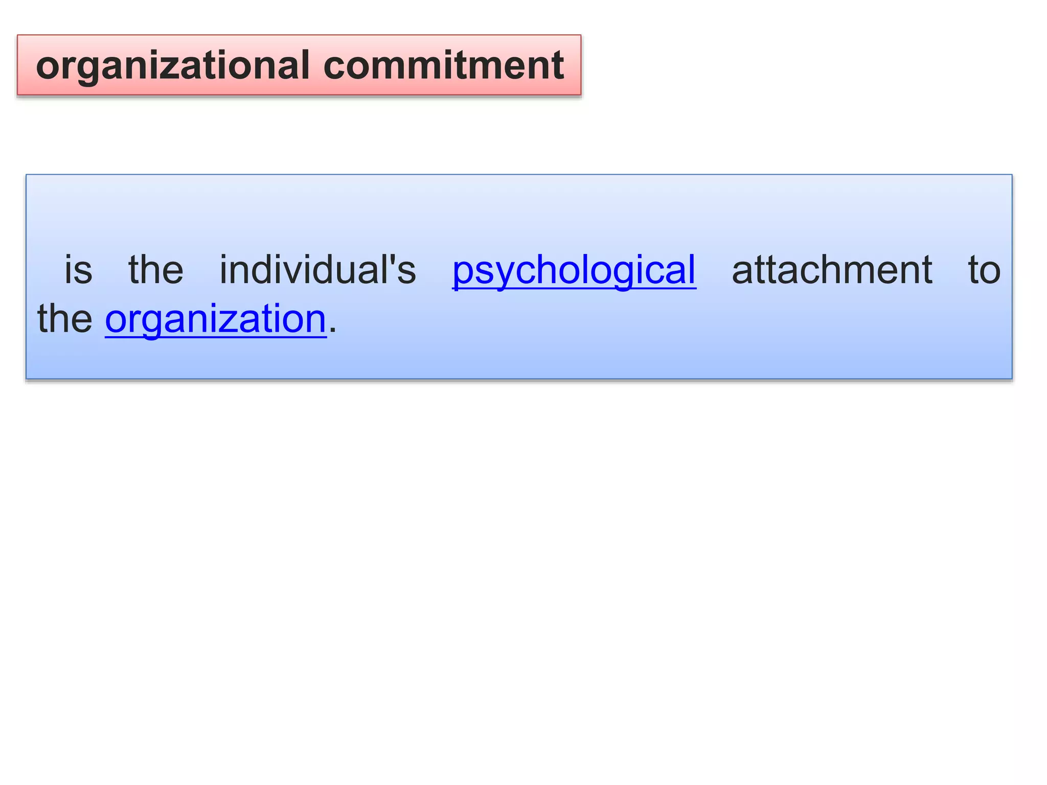 organizational commitment | PPTX