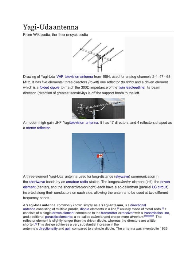 Yagi antenna | PDF
