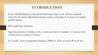 Yagi Uda Antenna | PPTX