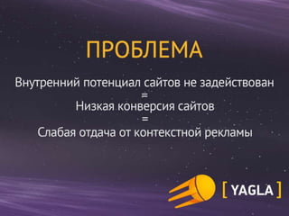 Повышение конверсии сайтов с помощью сервиса Yagla | PPT