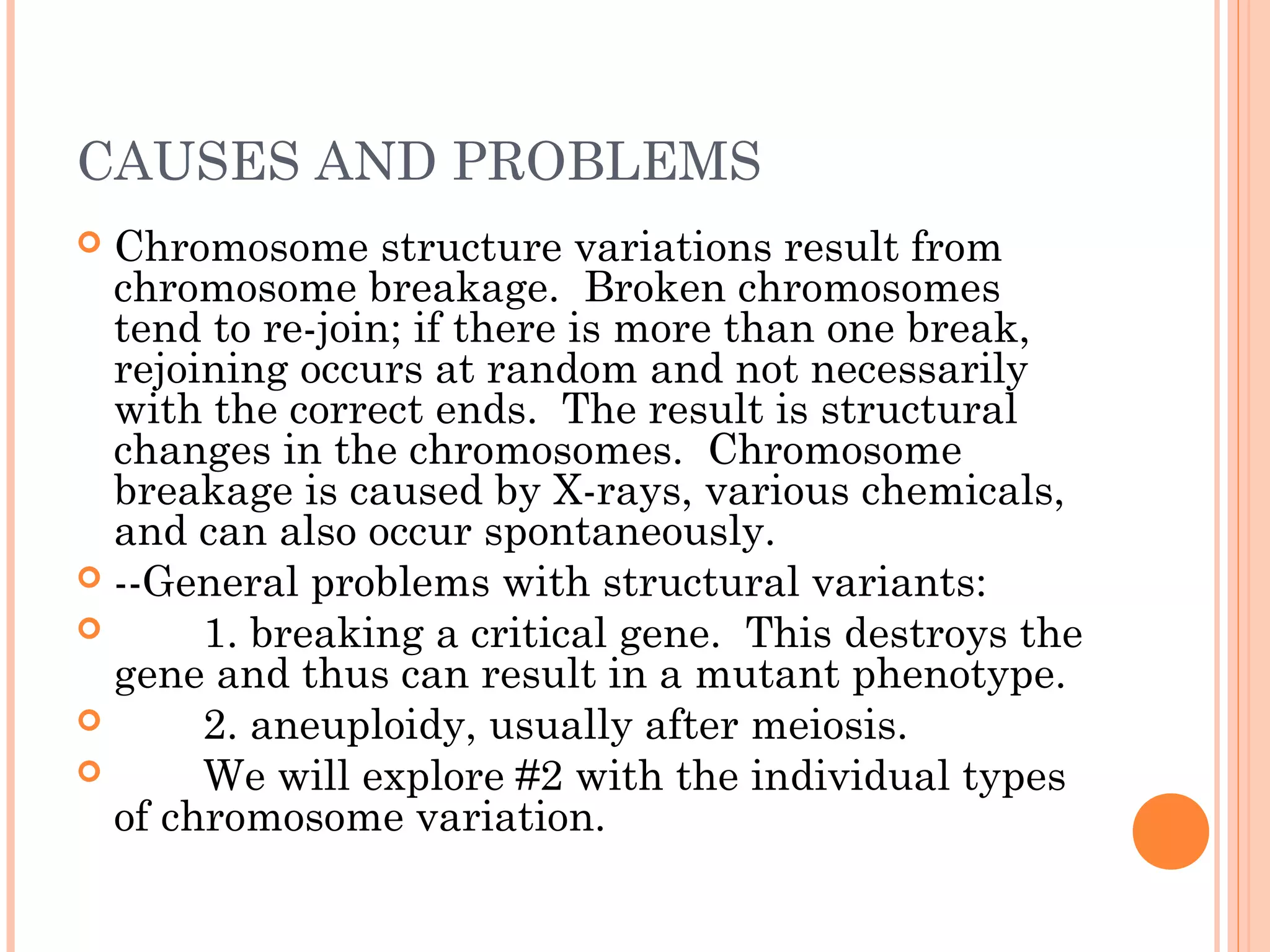 chromosomes variation | PPT