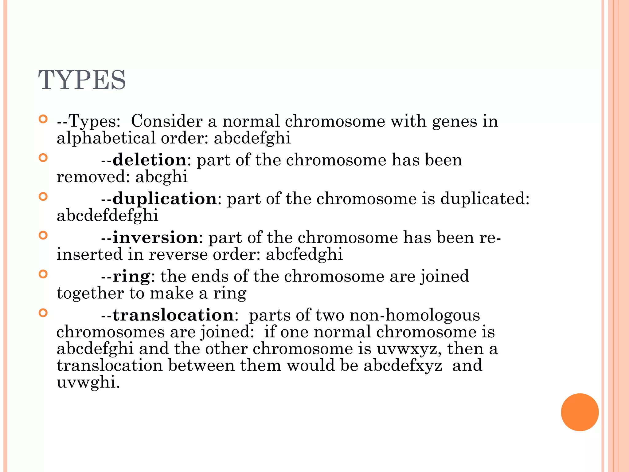 chromosomes variation | PPT
