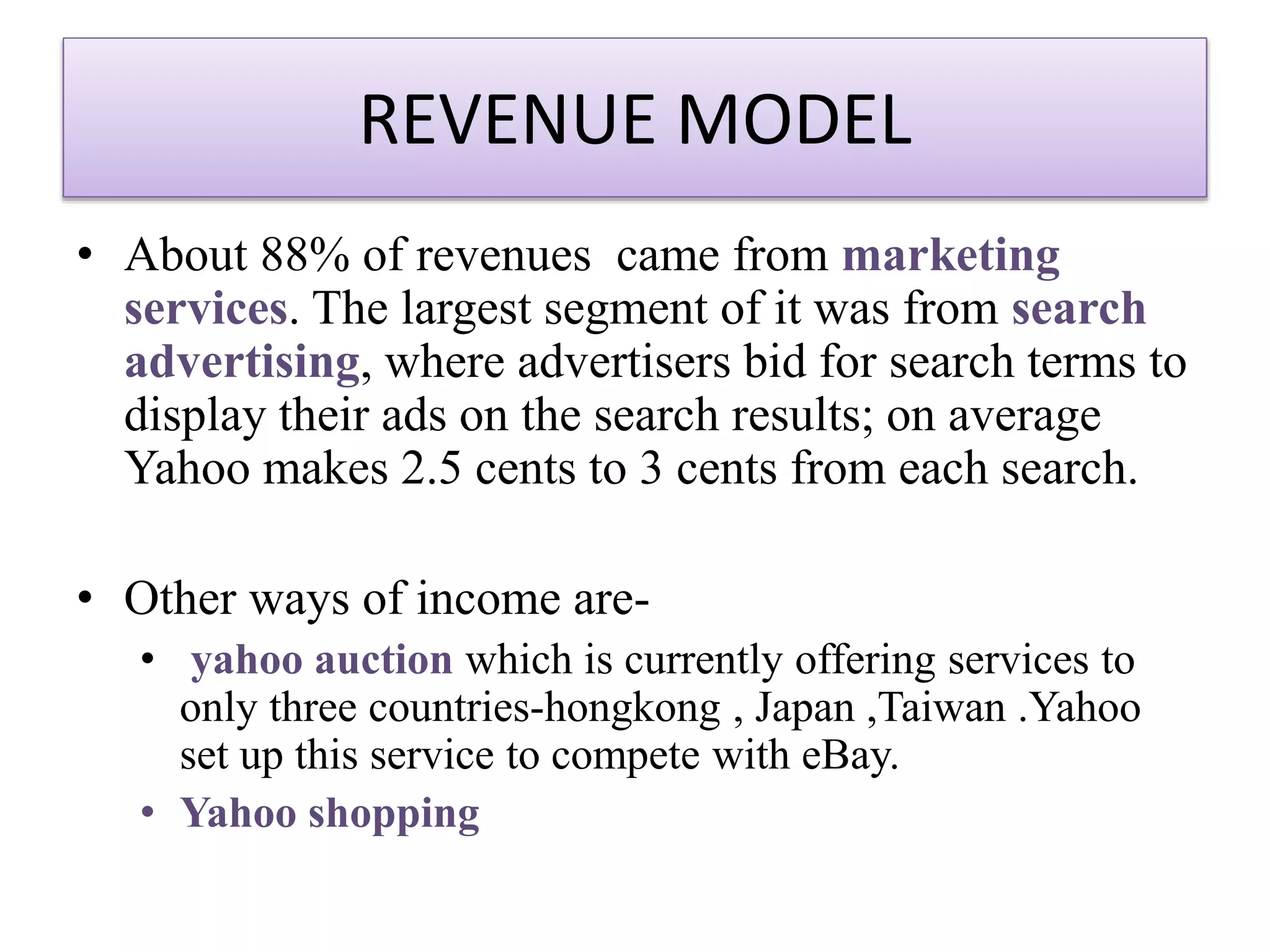 Business Analysis to Yahoo | PPTX