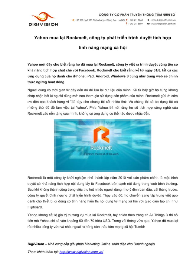 Yahoo mua-lai-rockmelt | PDF
