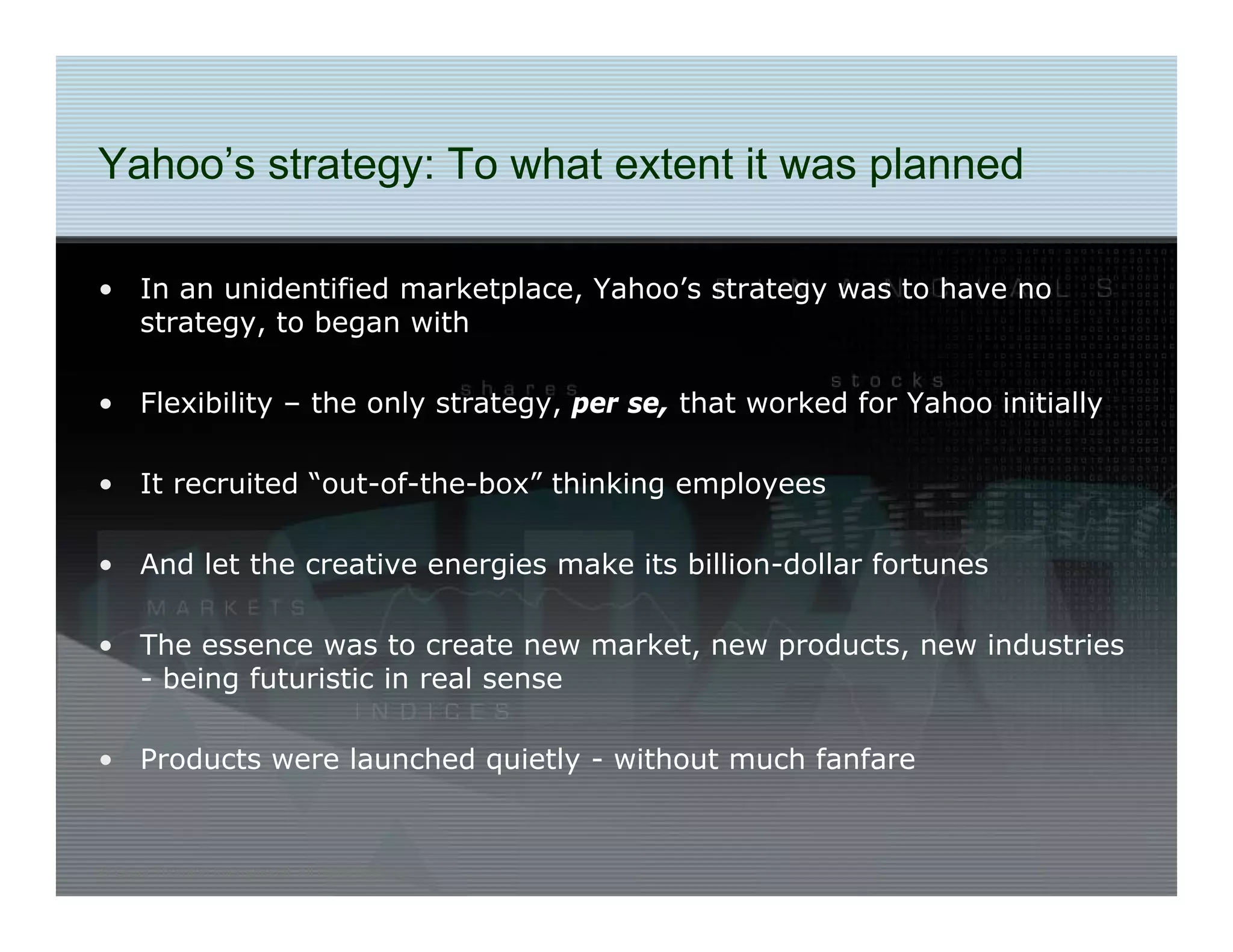 Yahoo Strategy Analysis | PDF