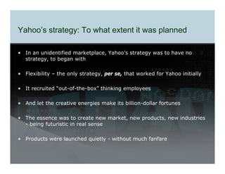 Yahoo Strategy Analysis | PDF