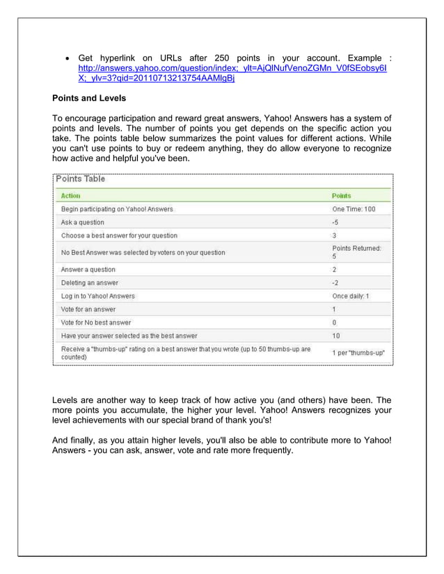 Yahoo answering | DOCX