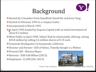 Yahoo case analysis | PPTX