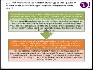 Yahoo case analysis | PPTX