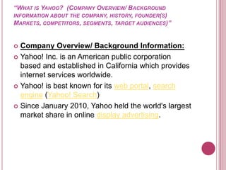 Yahoo! case study | PPTX