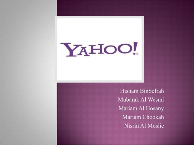 Yahoo! case study final | PPT