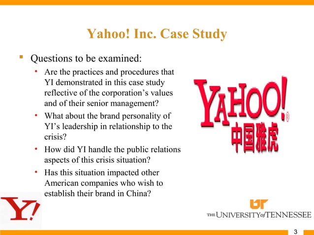 Yahoo! Case Study Presentation For China | PPT