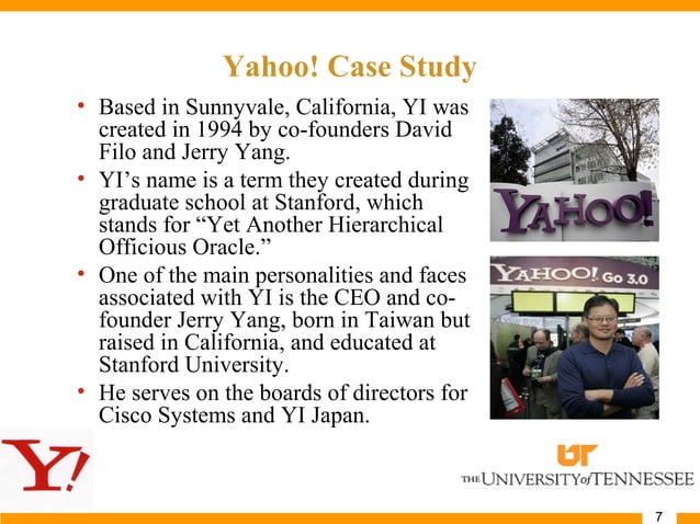 Yahoo! Case Study Presentation For China | PPT