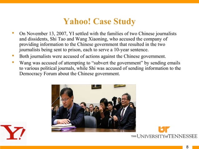 Yahoo! Case Study Presentation For China | PPT