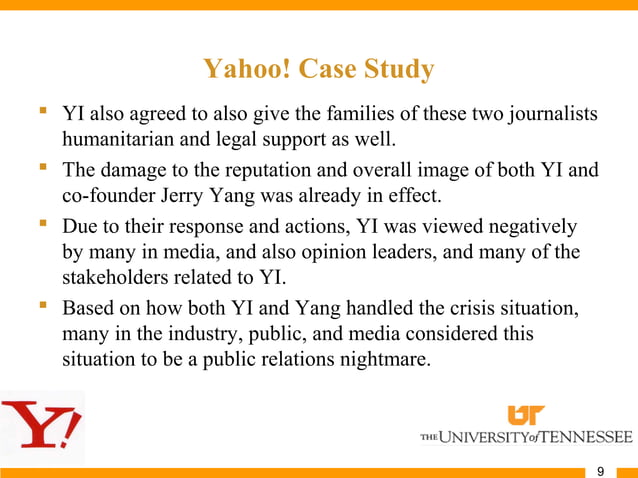 Yahoo! Case Study Presentation For China | PPT