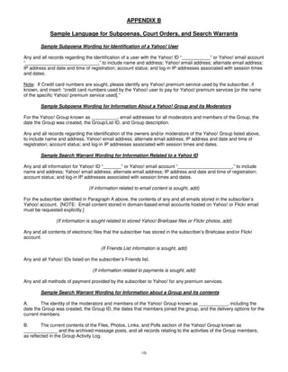 Yahoo Compliance Guide for Law Enforcement | PDF