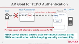 FIDO Authentication Account Recovery Framework at Yahoo Japan | PPT