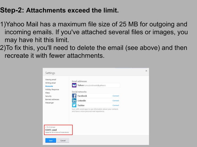 How to fix Yahoo mail not sending emails ? | PPTX