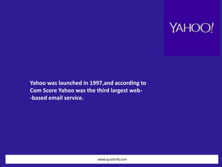 Yahoo! mail and its contents | PPTX