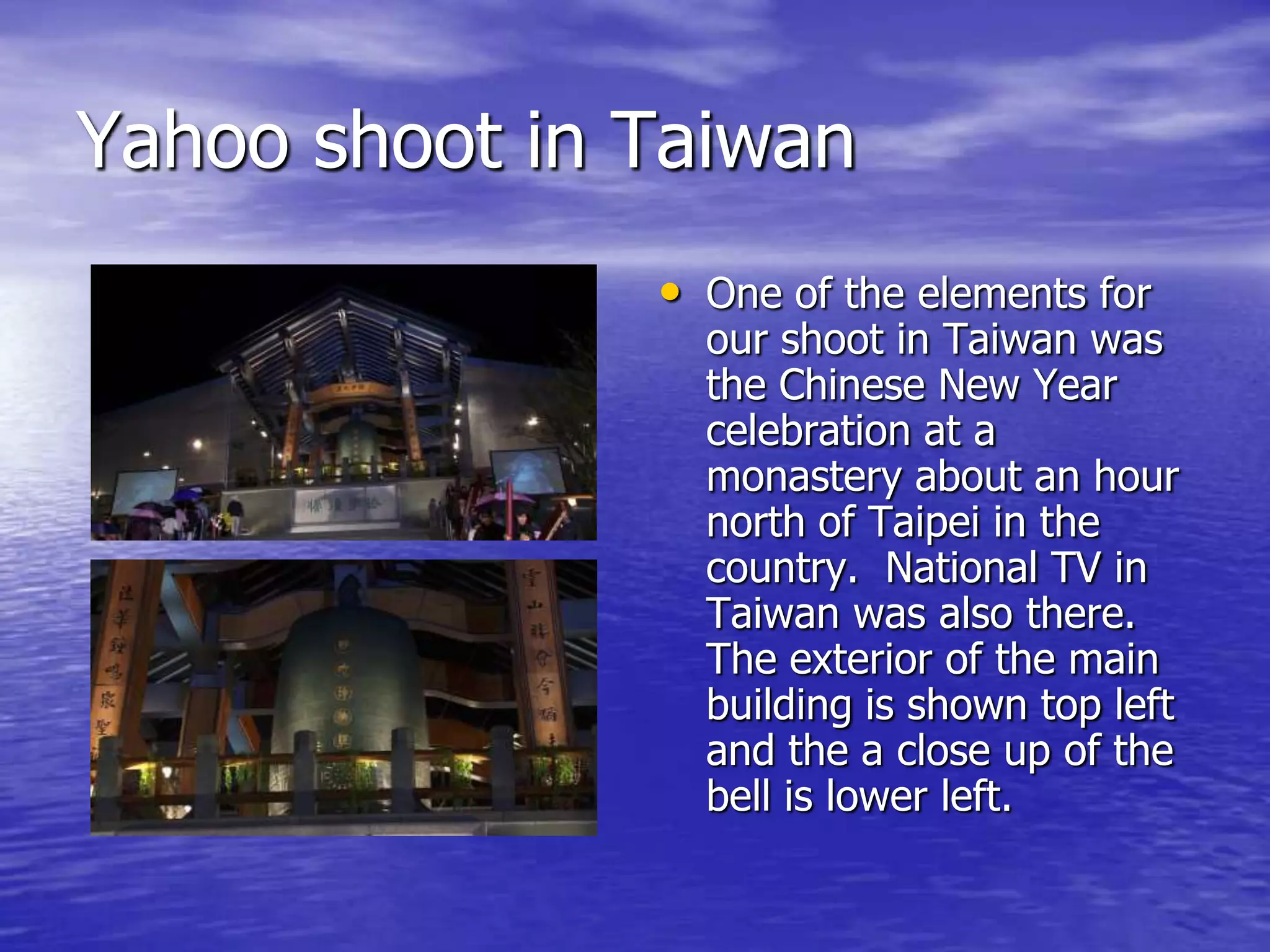 Yahoo! Shoot In Taiwan, 2010 | PPT