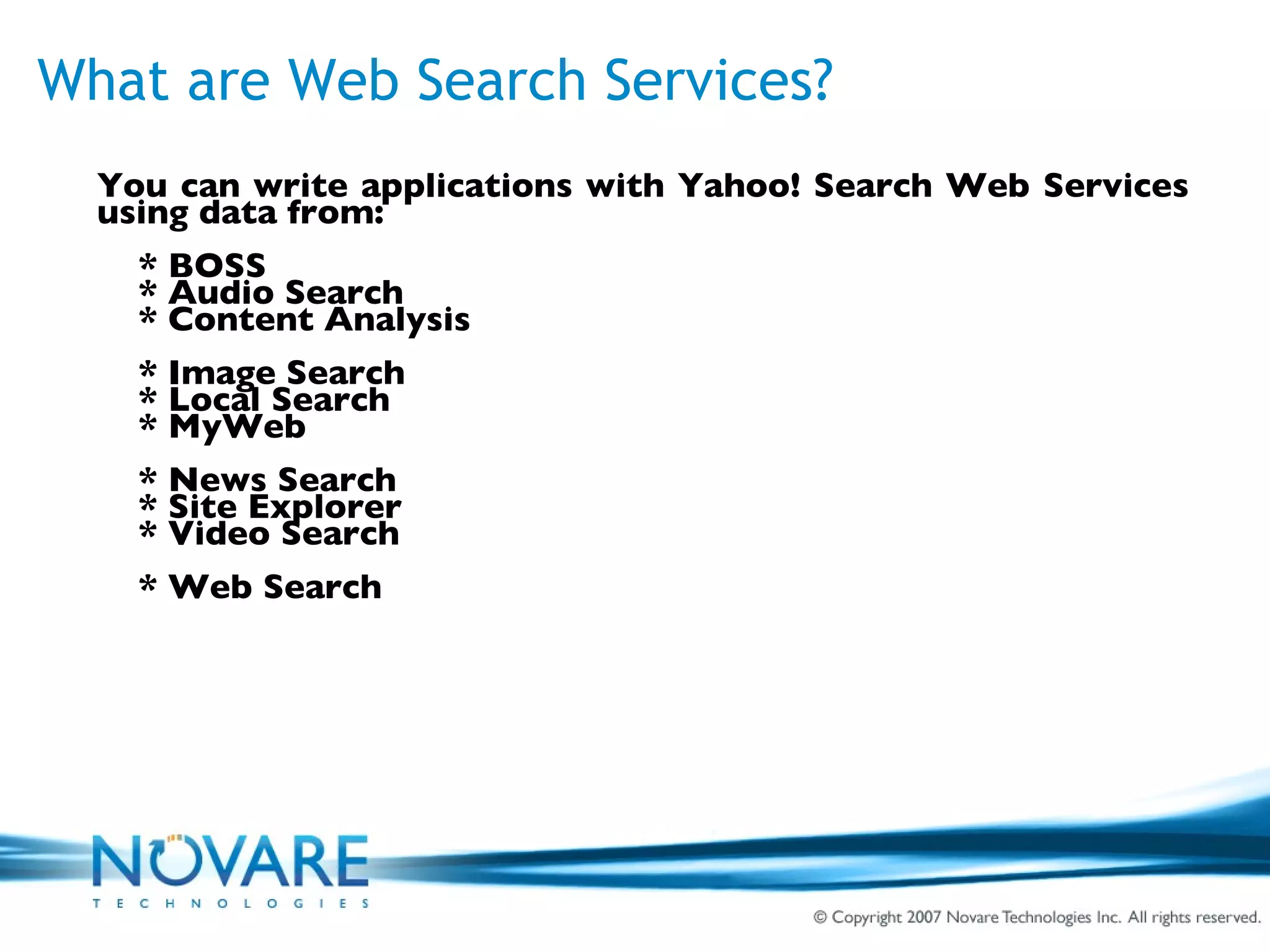 Yahoo Web Search Api | PPT