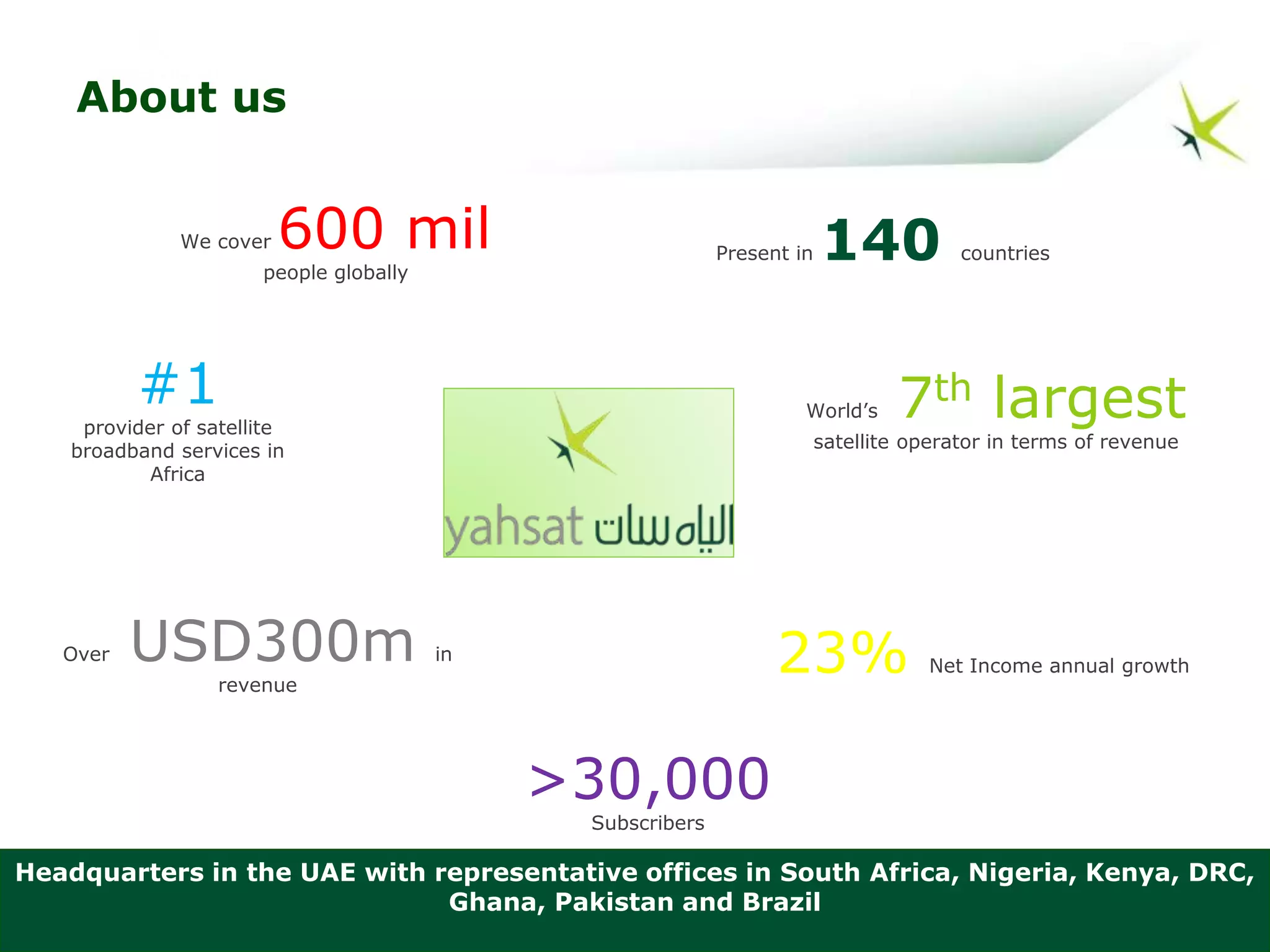 Day 2 C2C - Yahsat - Broadband for Africa | PDF
