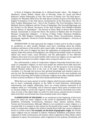 A Comparative Study of Major World Religions | PDF
