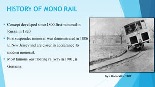 PPT on MONORAIL TECHNOLOGY | PPTX